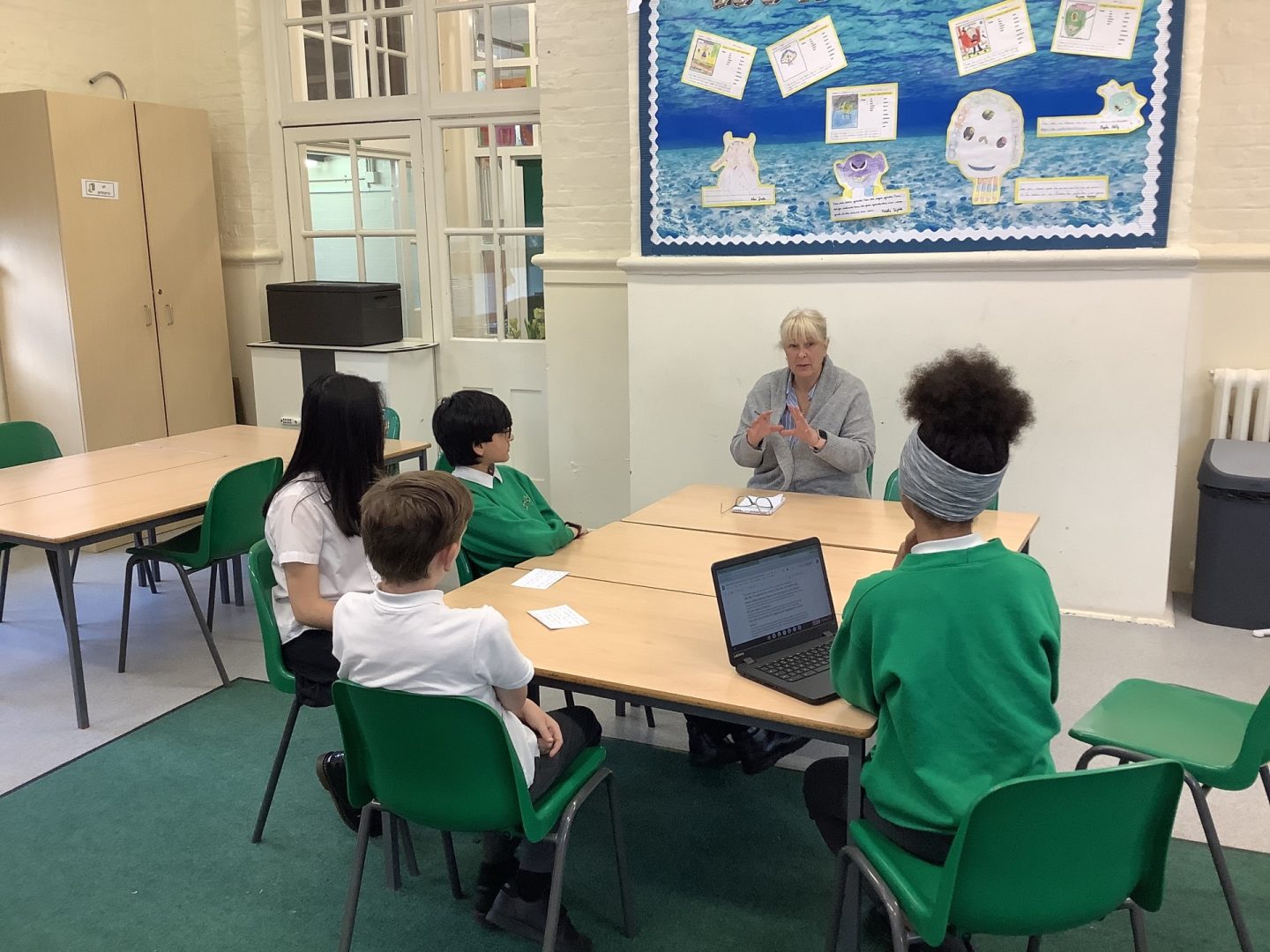 School Council Conduct Interviews - Hoxton Garden Primary School